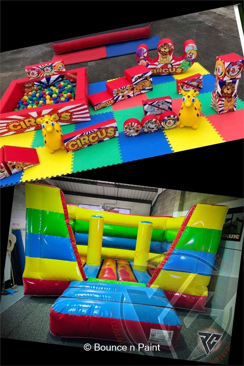Circus soft play & indoor bouncy castle - Bouncy Castle Hire Manchester ...